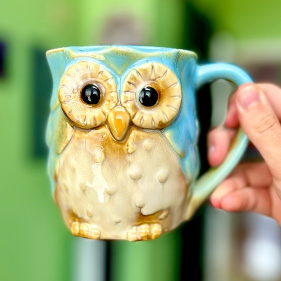 Dining | Adorable Owl Hoot Cute Pottery Animal Kitchen Dining Coffee ...